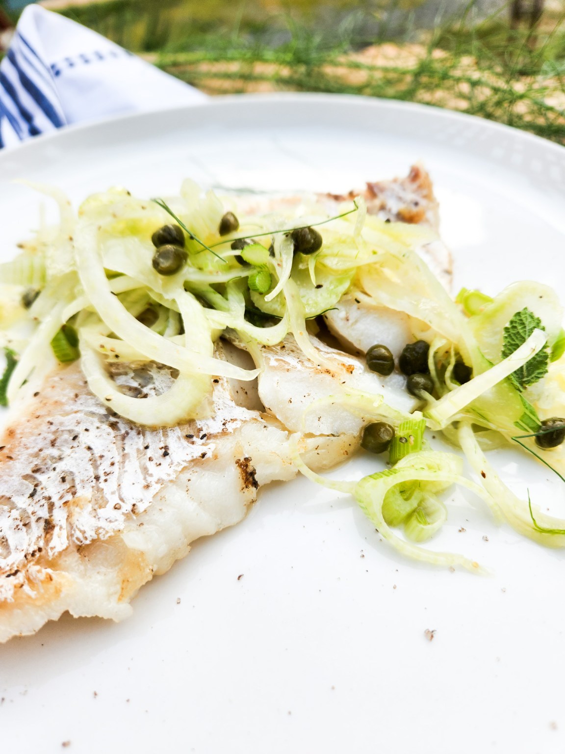 Seared Cod with Fennel Slaw - OUT WEST Lifestyle