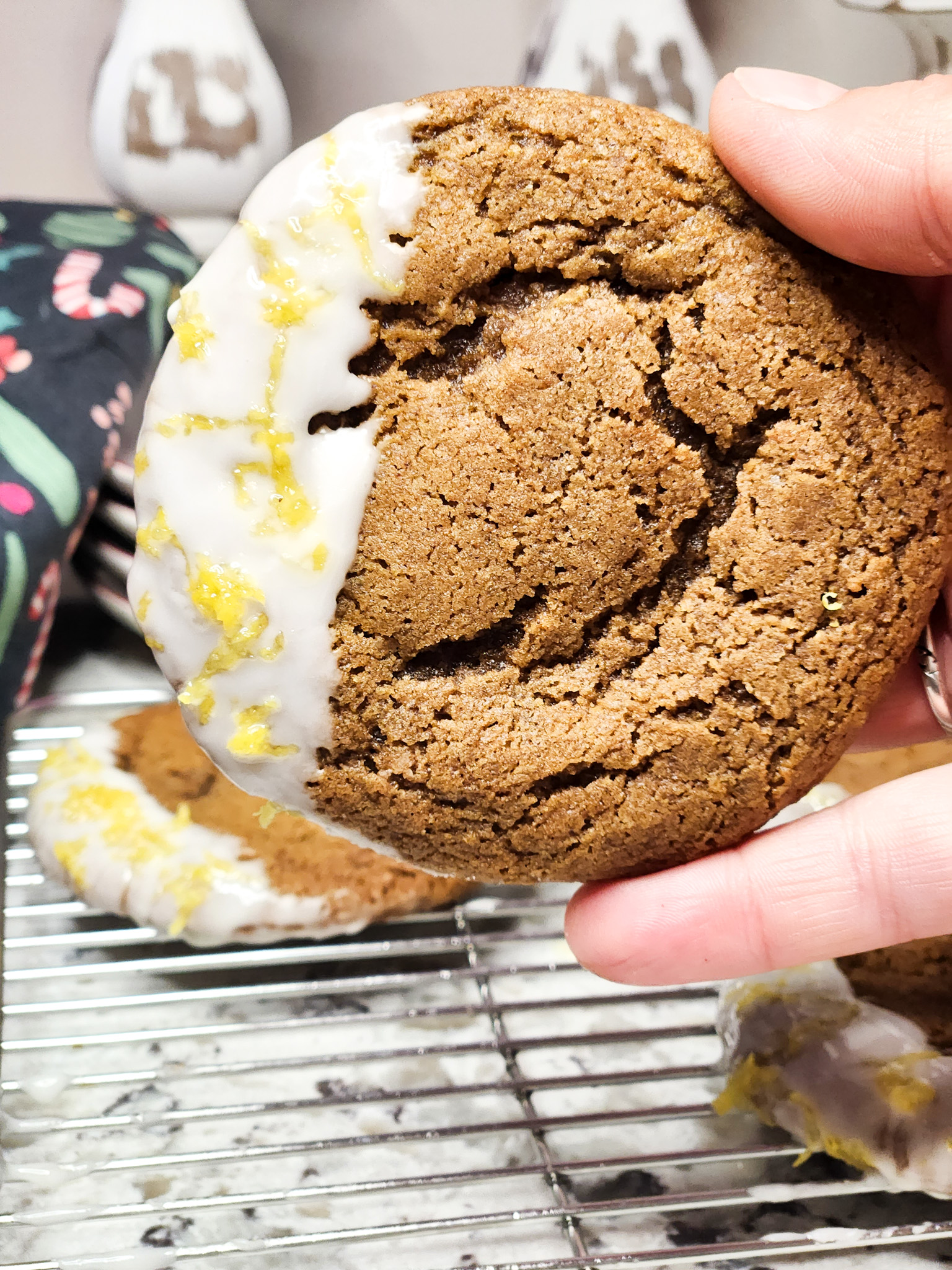 Lemon Ginger Dipped Cookie - OUT WEST: Food & Lifestyle